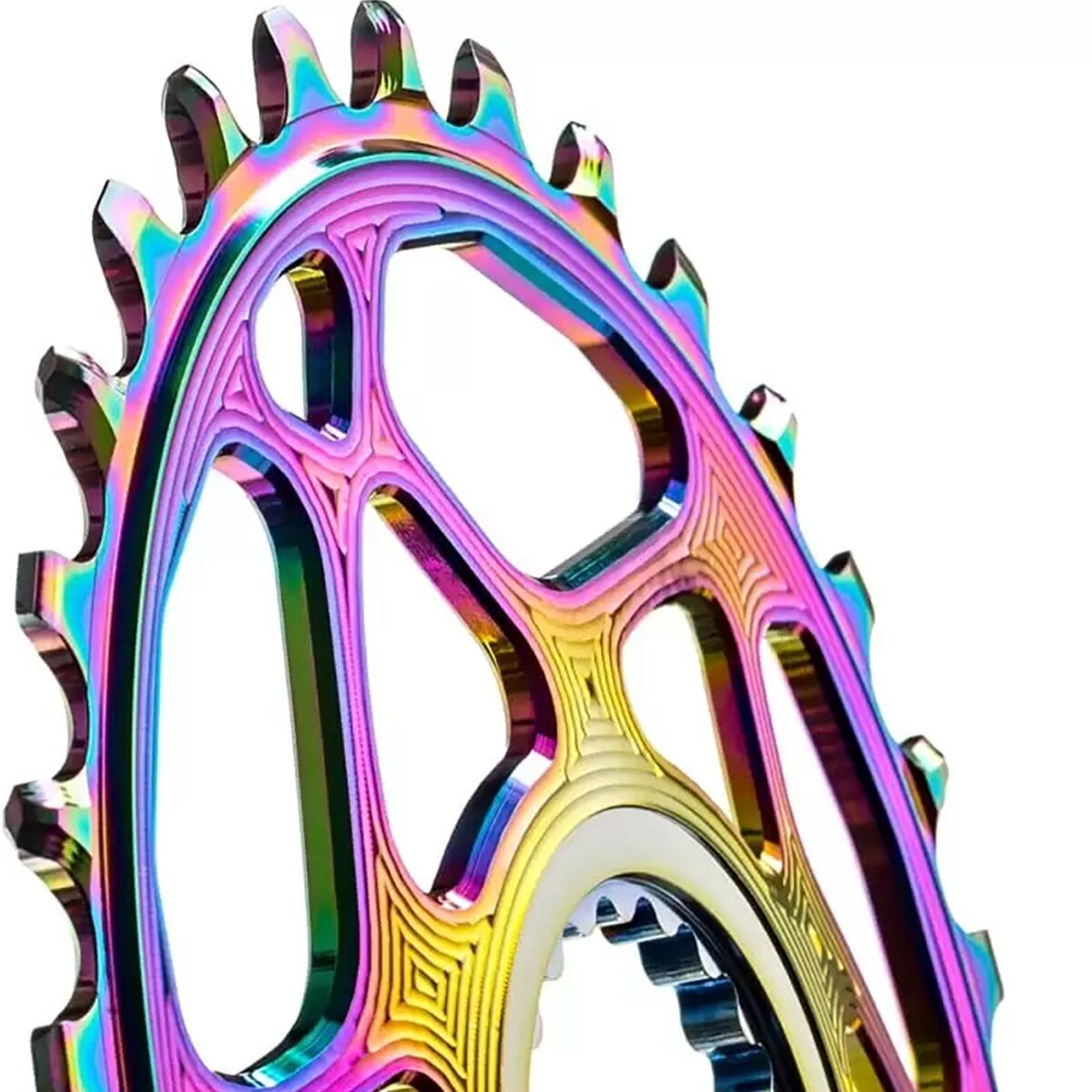 absoluteBLACK PVD Oval Shimano Hyperglide Plus Direct Mount Chainring ...
