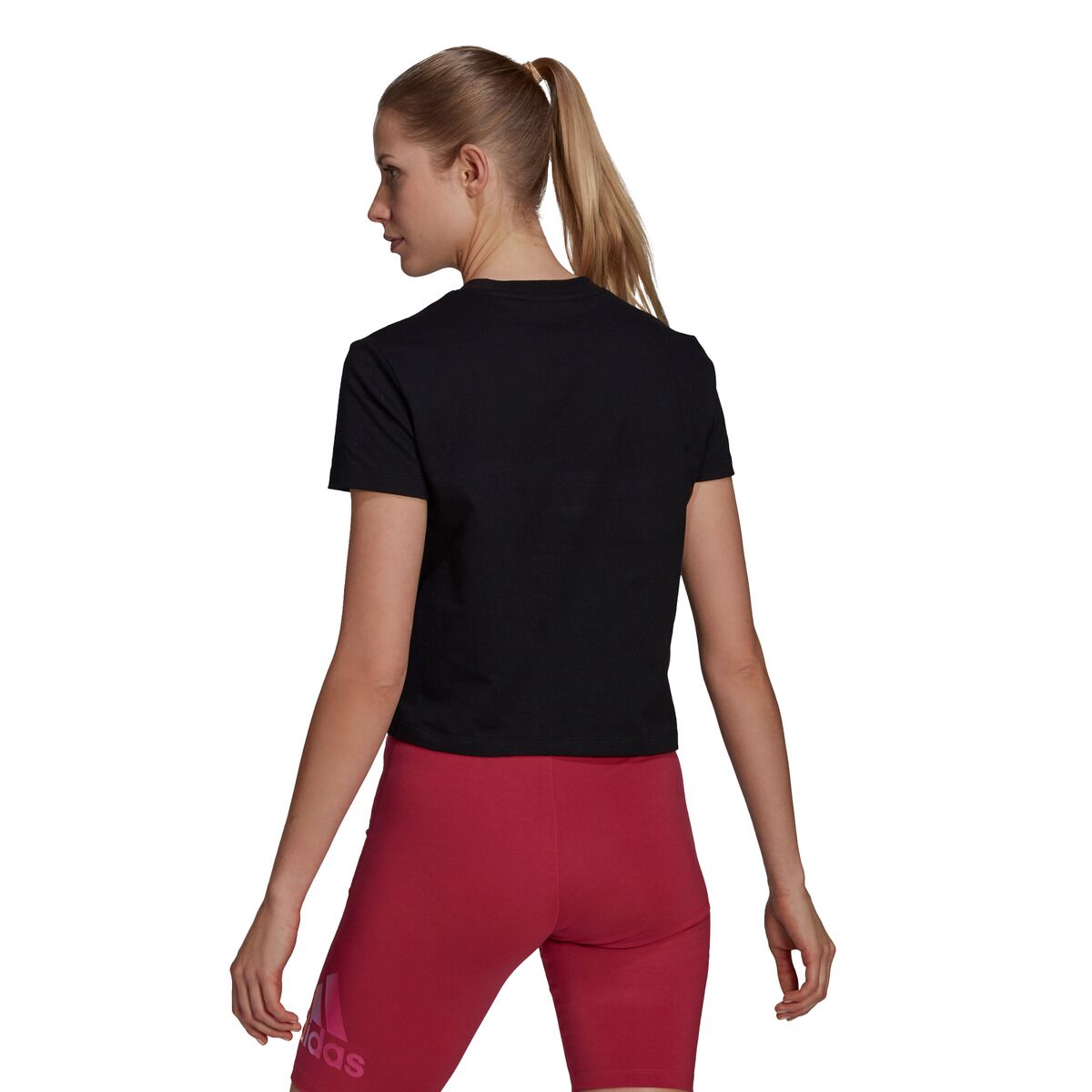 Adidas Gradient Logo Cropped T-Shirt - Women's - Clothing