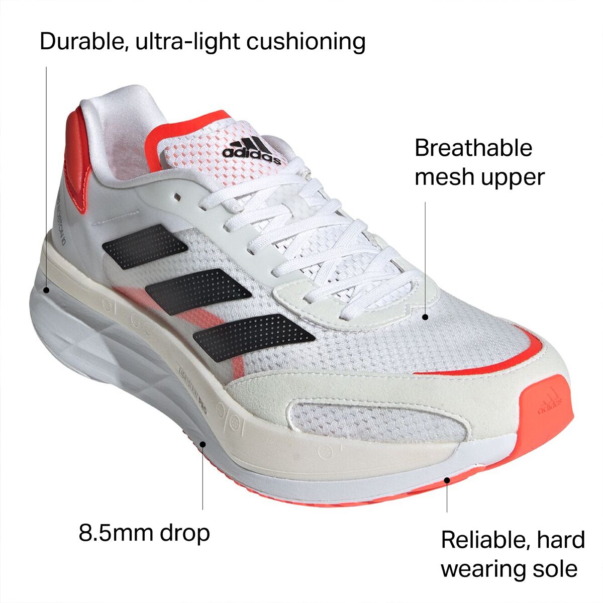 Adidas Adizero Boston 10 Running Shoe - Men's - Footwear