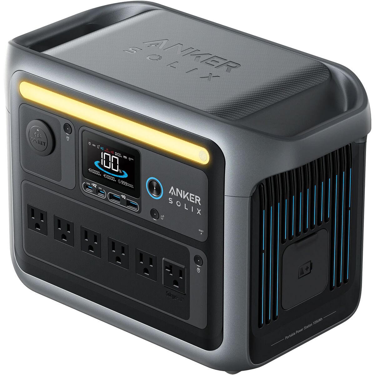 Anker Solix C1000X Portable 1800W Power Station - Hike & Camp