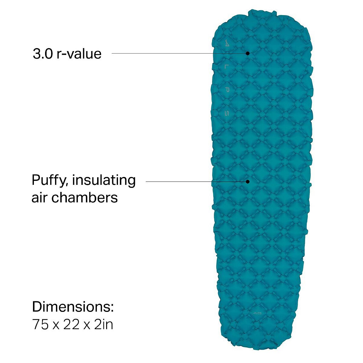ALPS Mountaineering Nebula Insulated Air Mat - Hike & Camp