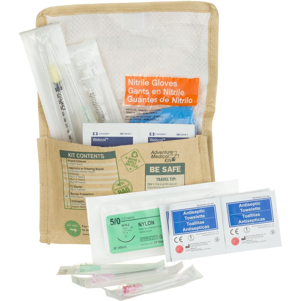 Adventure Ready Brands AMK Suture & Syringe Medic Kit - Hike & Camp
