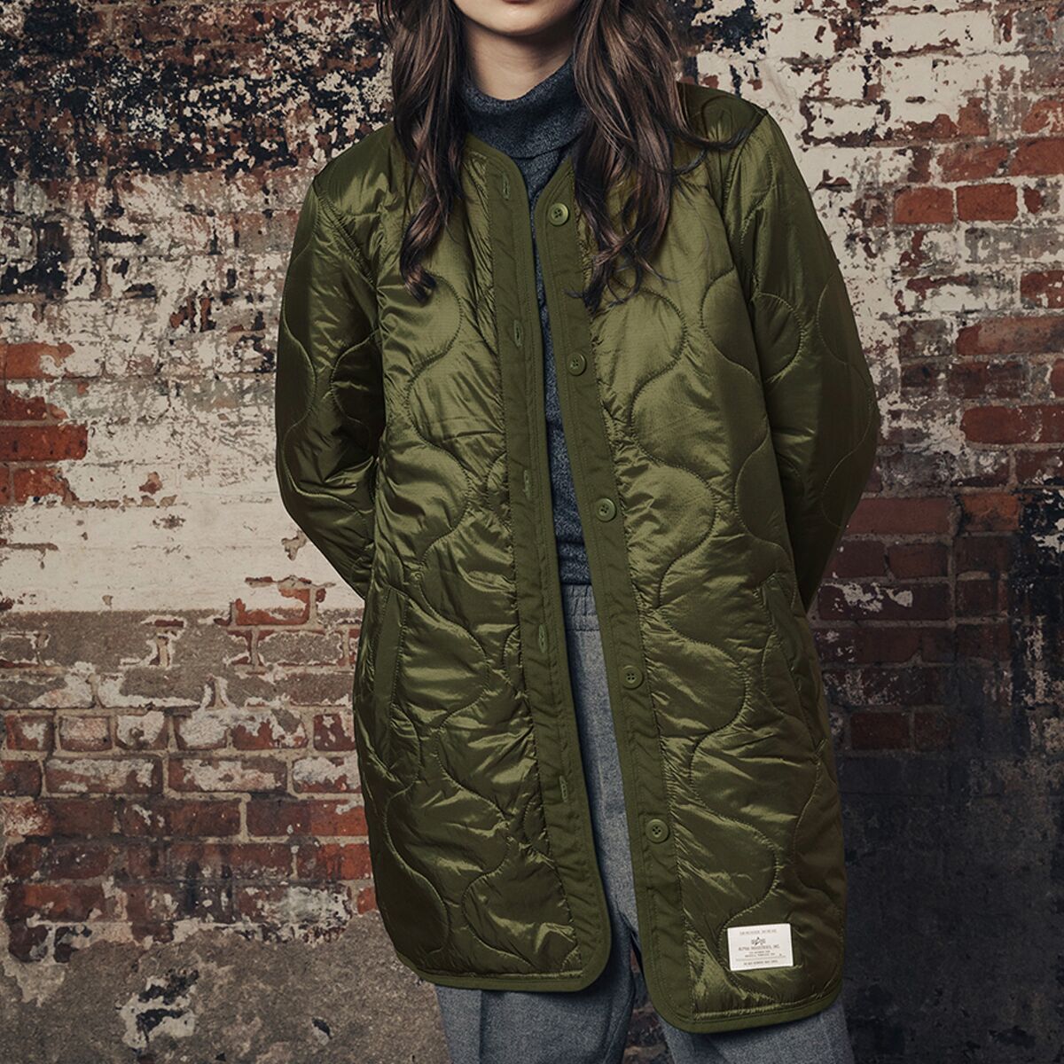 Alpha Industries Long Quilted Liner Jacket - Women's - Clothing
