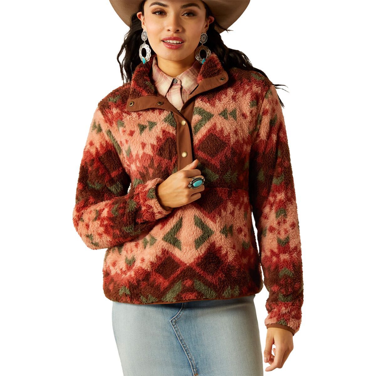 Ariat Berber Snap Front Sweatshirt - Women's - Clothing