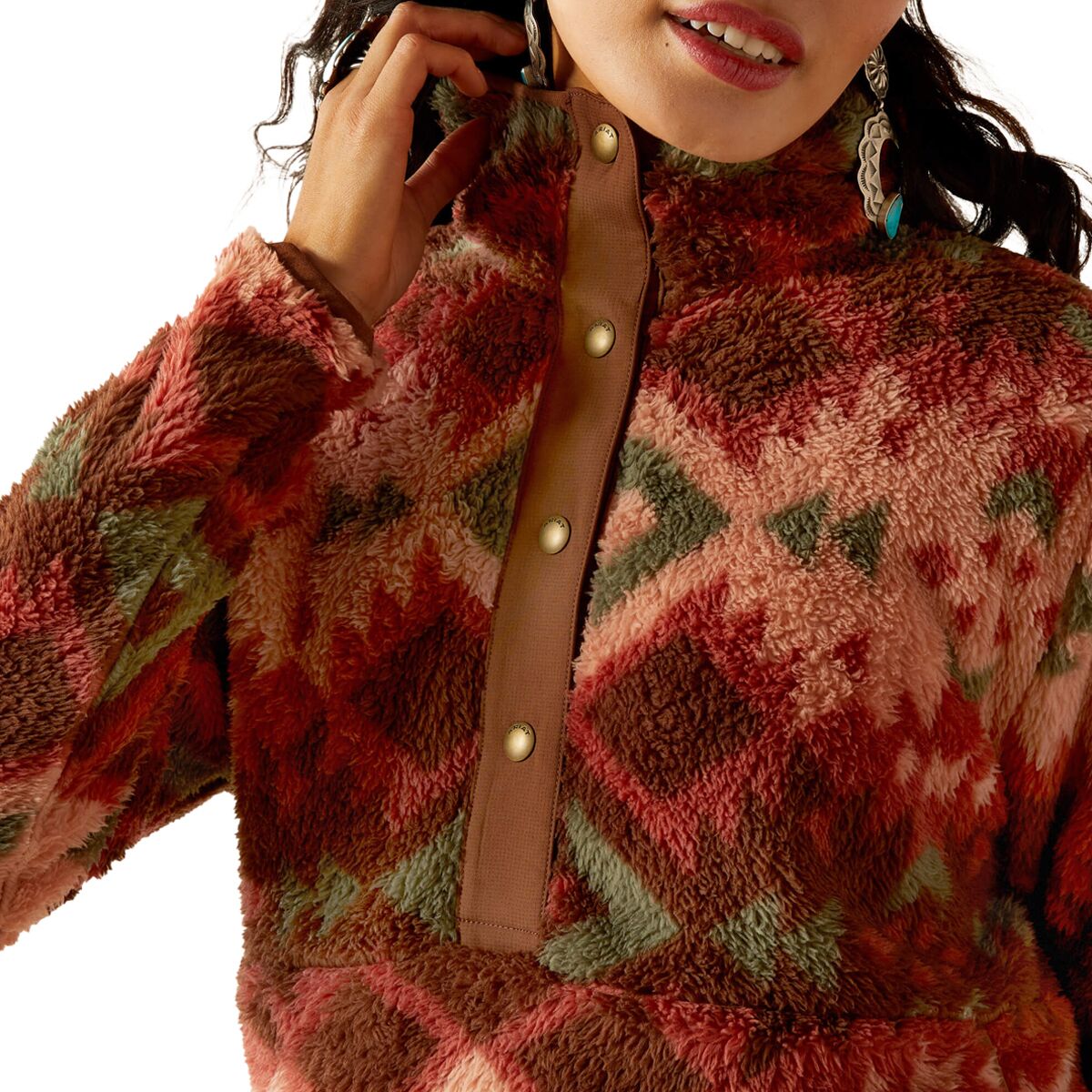 Ariat Berber Snap Front Sweatshirt - Women's - Clothing