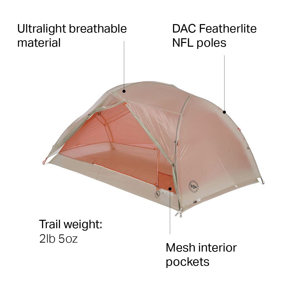 Big Agnes Copper Spur Platinum Tent: 2-Person 3-Season - Hike & Camp