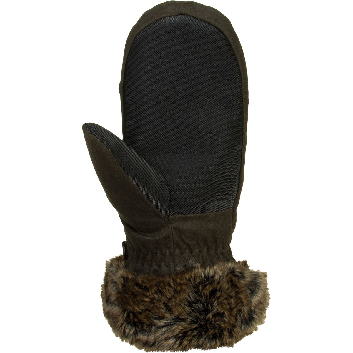 Barbour Wax Fur Trim Mitten - Women's - Accessories