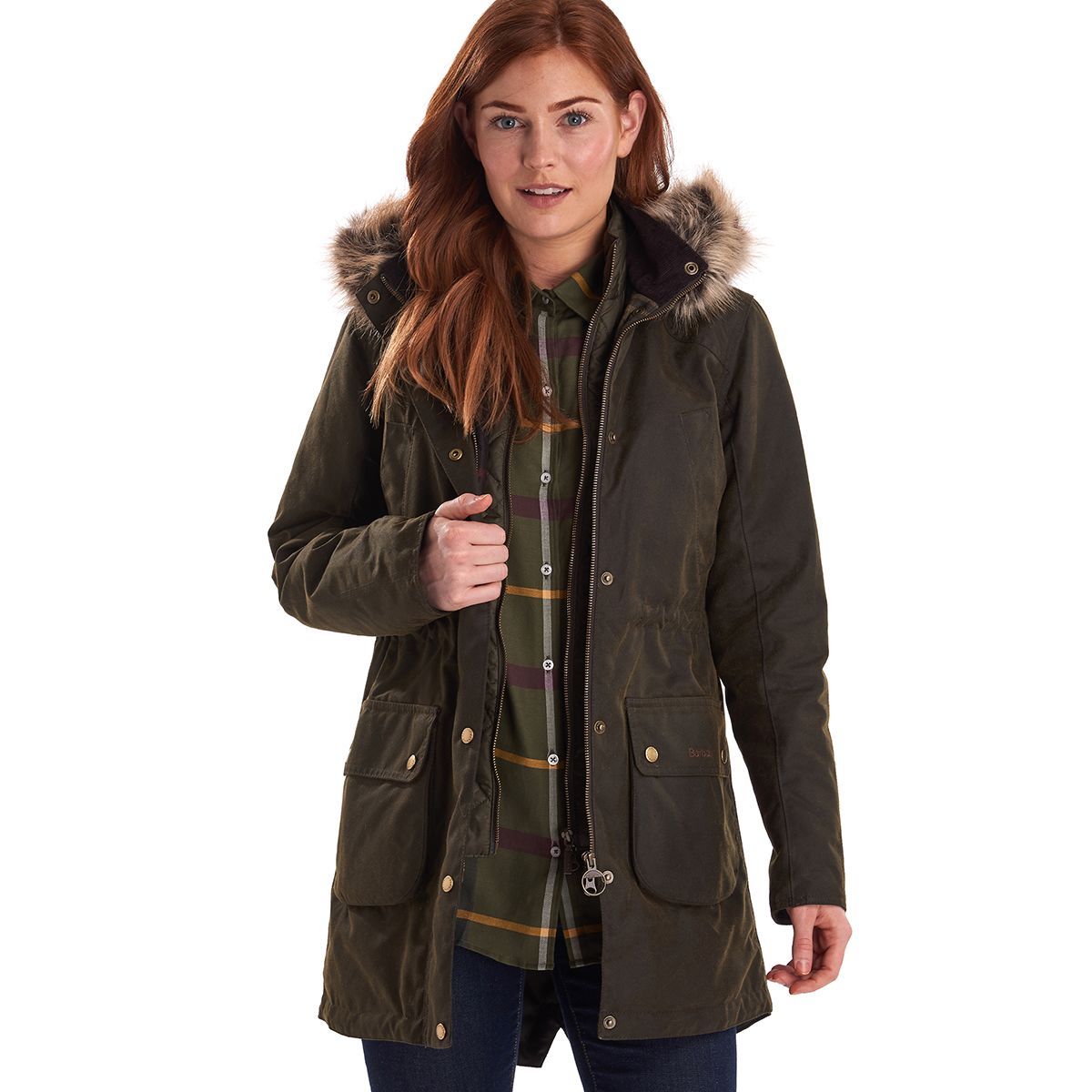 Barbour Thrunton Wax Jacket - Women's - Clothing