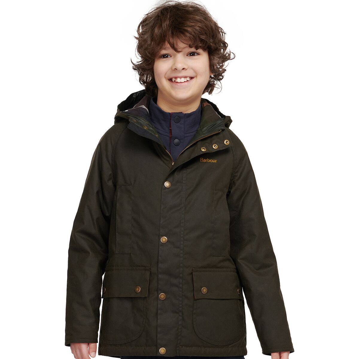 Barbour Hooded Beaufort Wax Jacket - Kids' - Kids