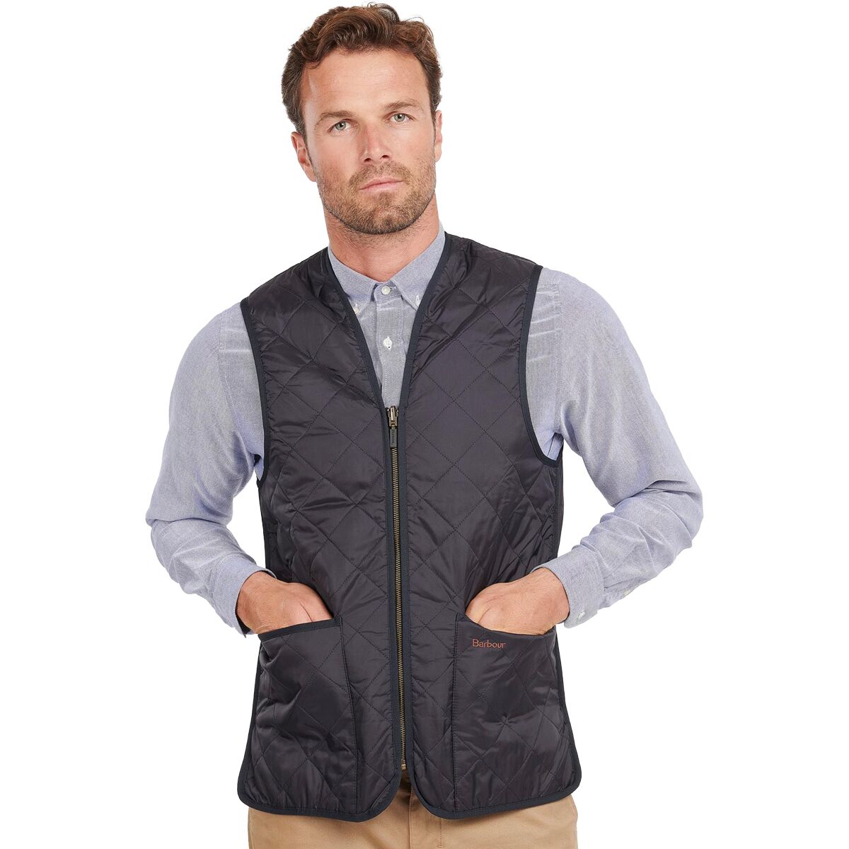 Barbour Quilted Waistcoat/Zip-In Liner Vest - Men's - Clothing