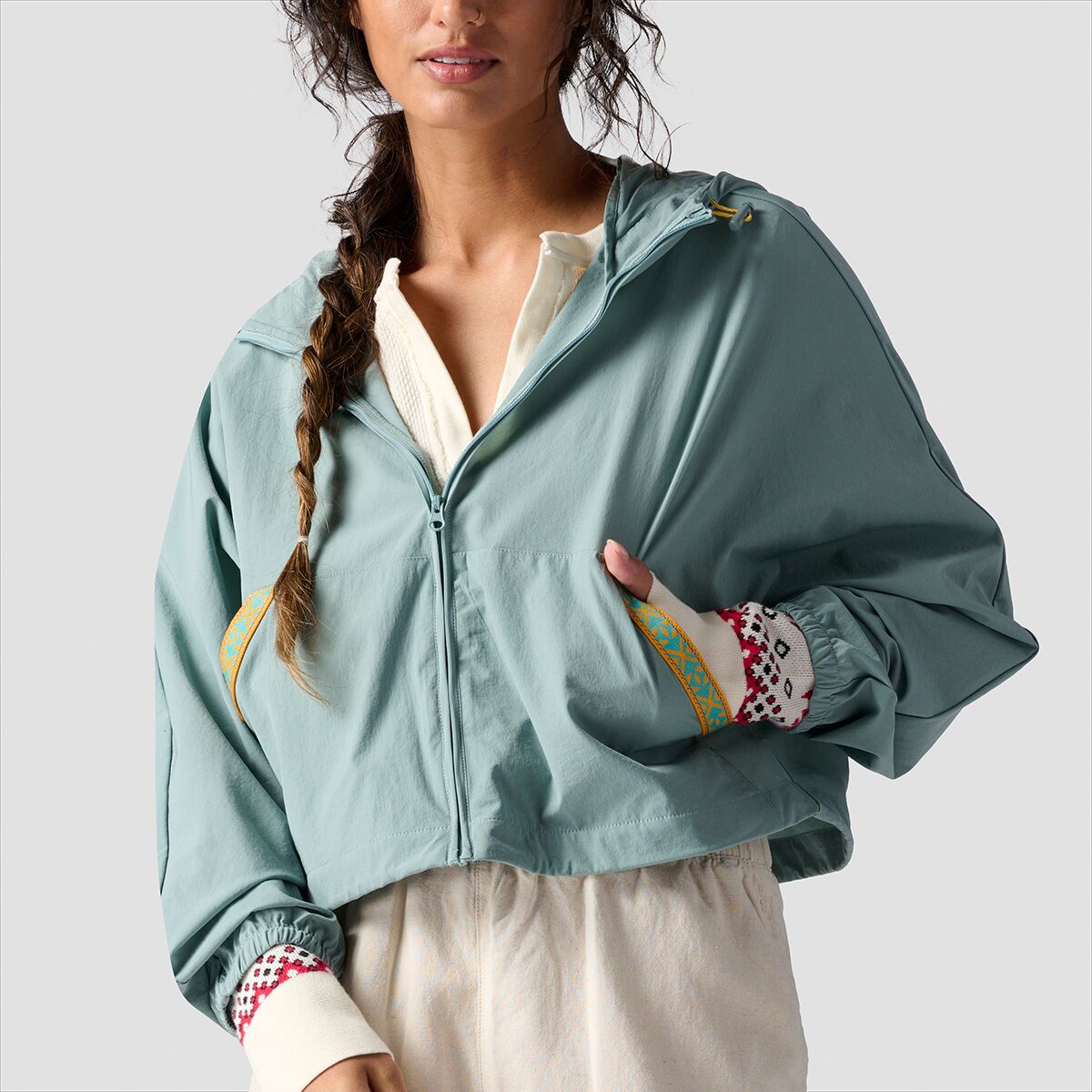 Backcountry Cropped Full Zip Hooded Jacket - Women's - Clothing