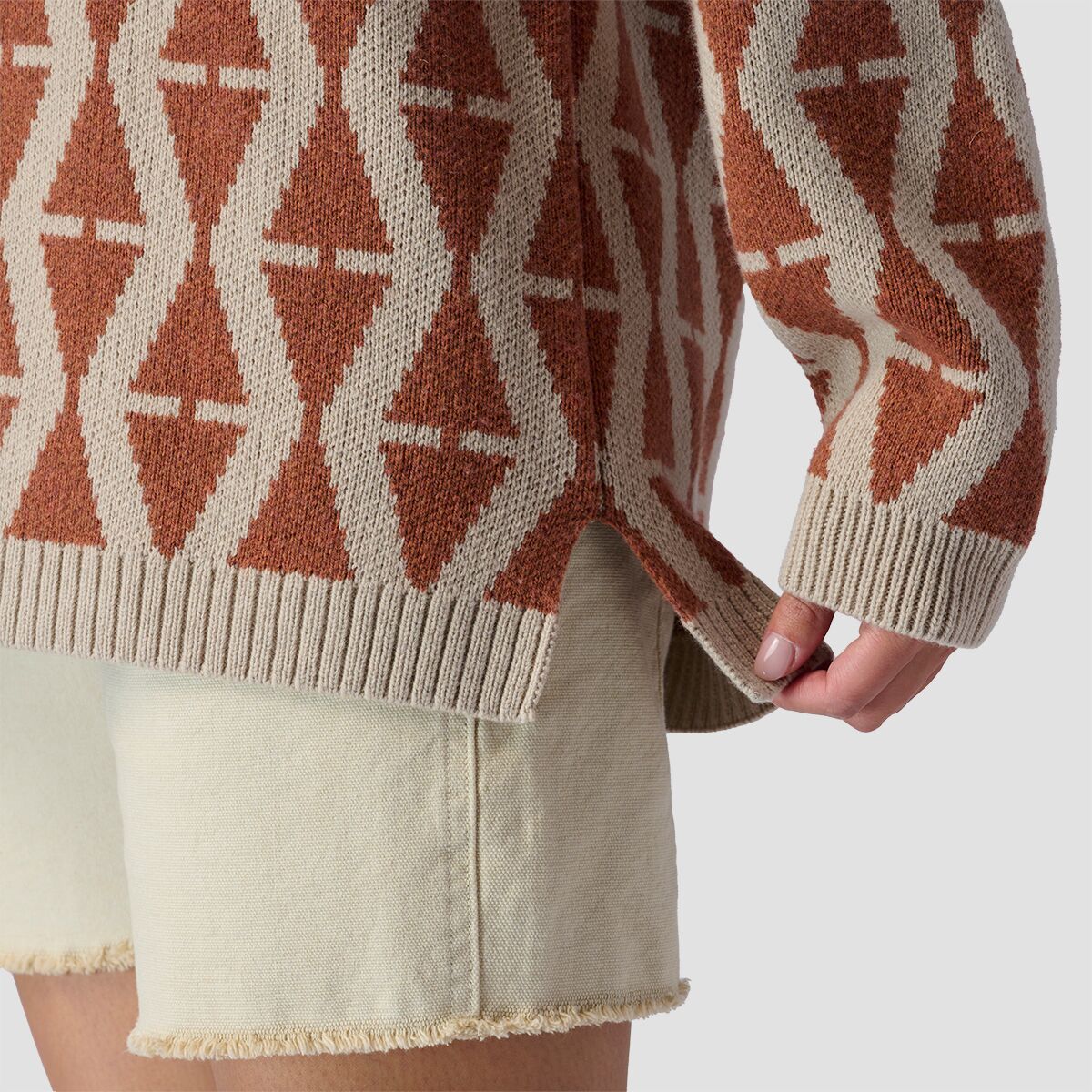 Backcountry Hooded Geo Sweater - Women's - Clothing