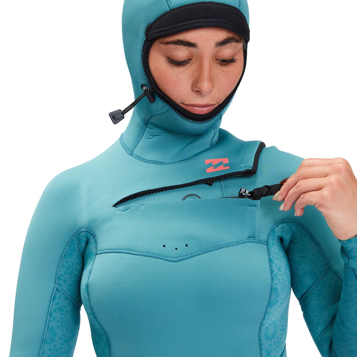 Billabong 5/4mm Synergy Hooded CZ Full Wetsuit - Women's - Clothing