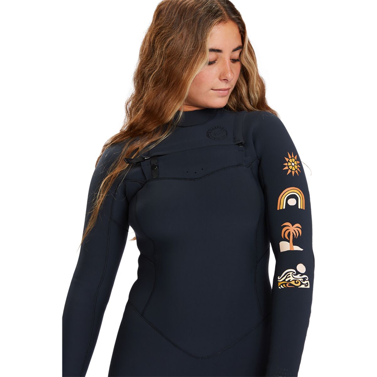 Billabong 4/3mm Salty Dayz Full Chest-Zip Wetsuit - Women's - Clothing