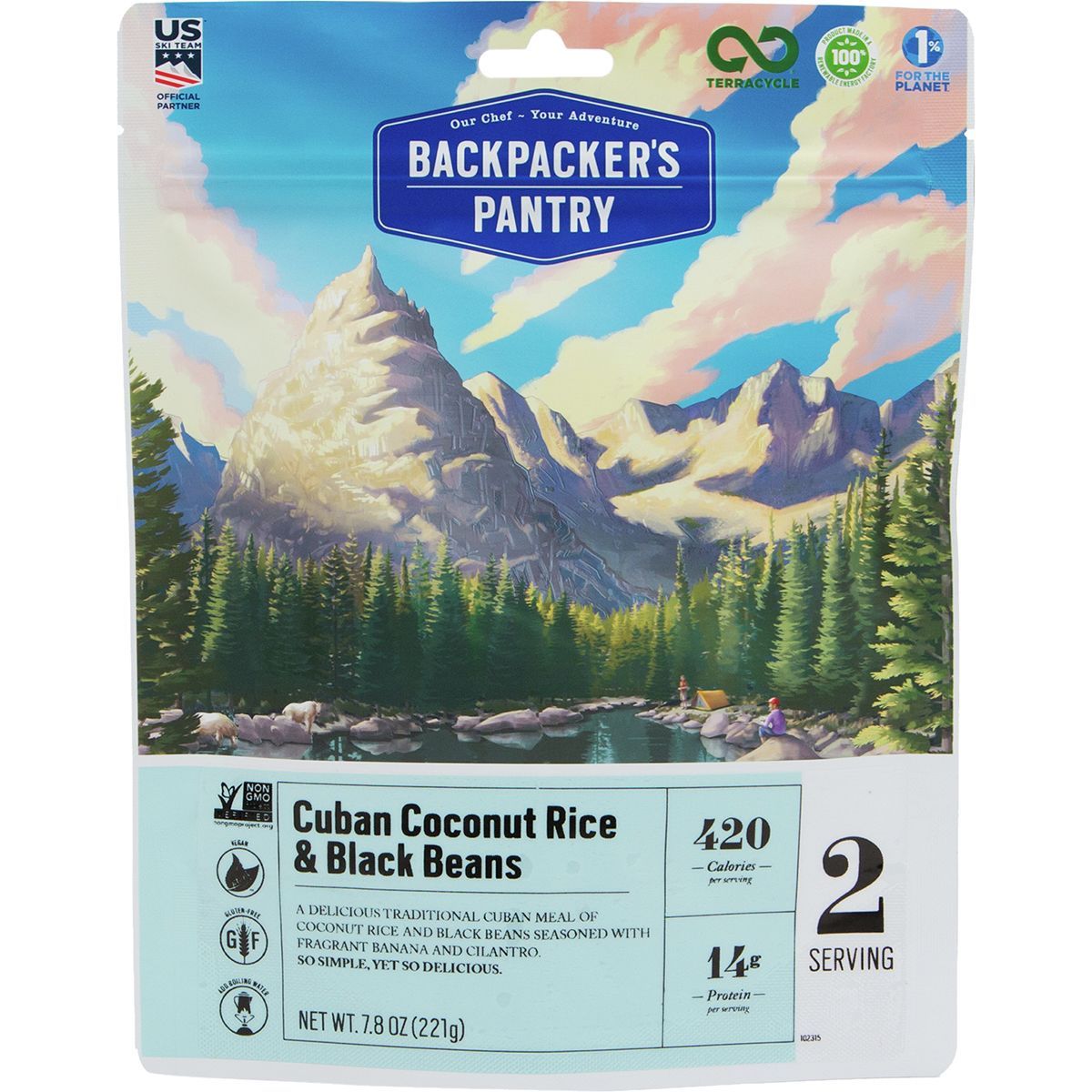 Backpacker's Pantry Cuban Coconut Black Beans & Rice - Hike & Camp