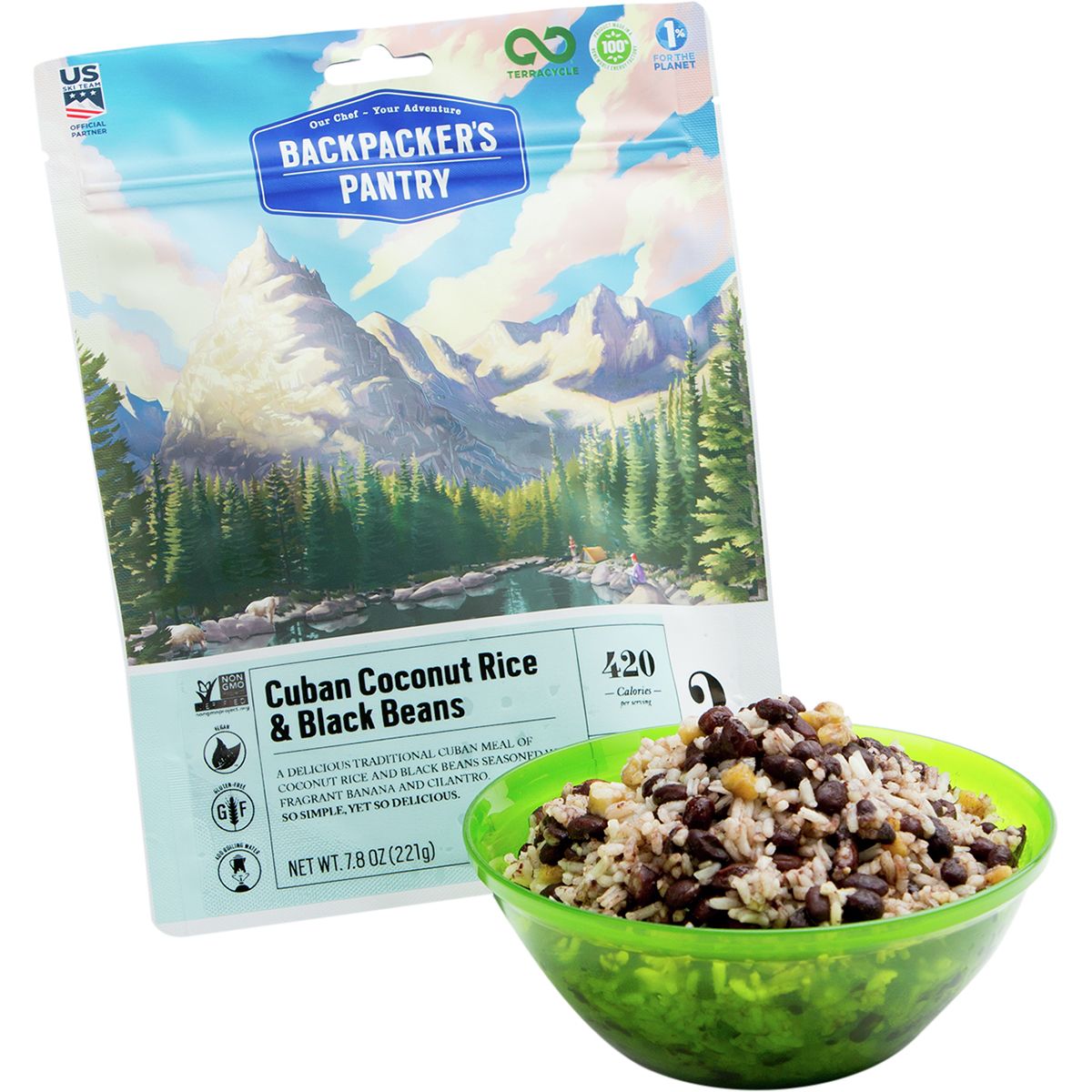 Backpacker's Pantry Cuban Coconut Black Beans & Rice - Hike & Camp