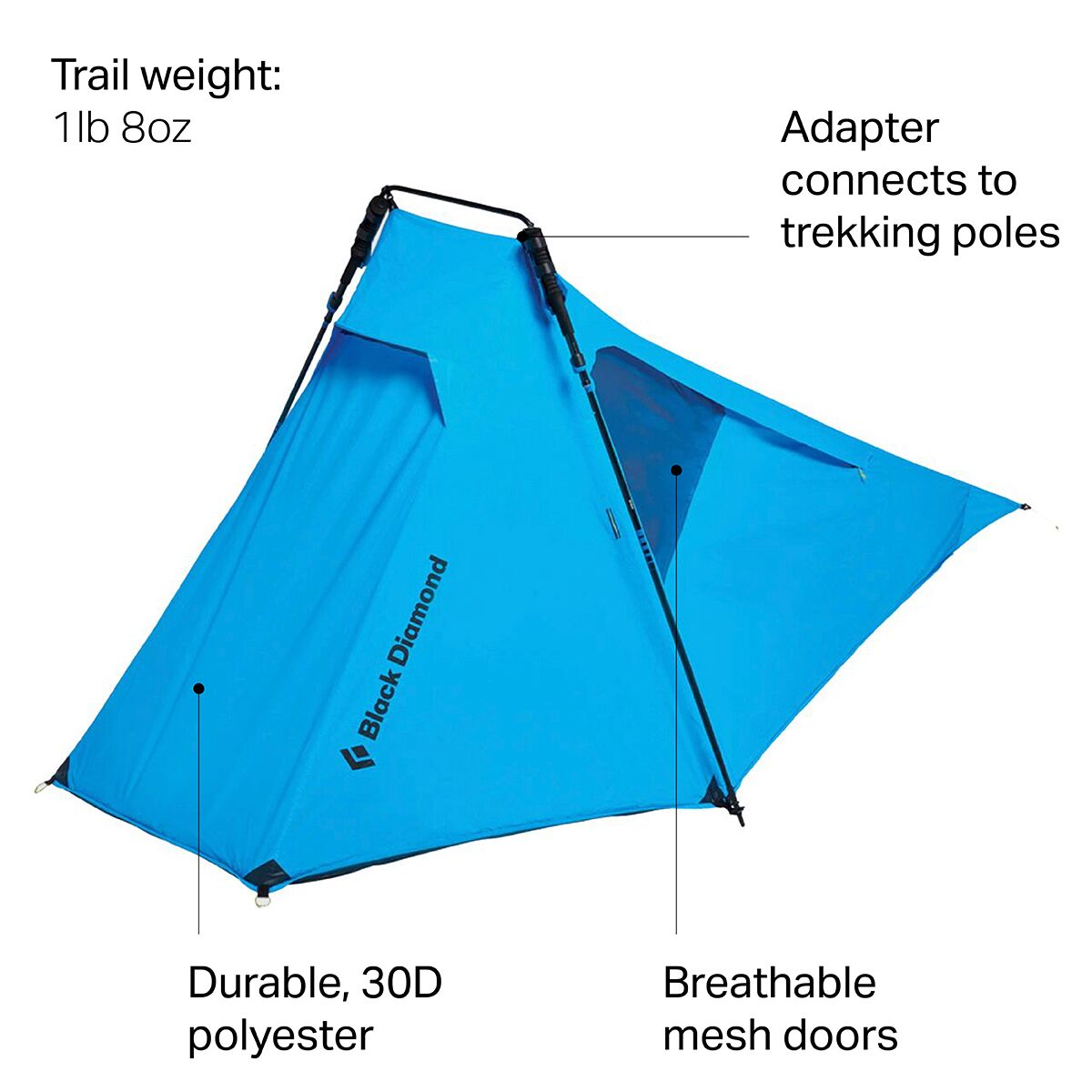 Black Diamond Distance Tent: 2-Person 3-Season + Adapter - Hike & Camp