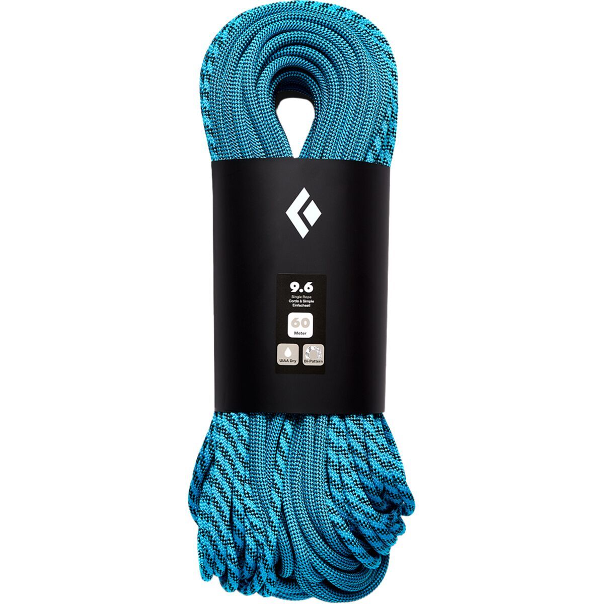 Black Diamond 9.6mm Dry Bi-Pattern Rope - Climb