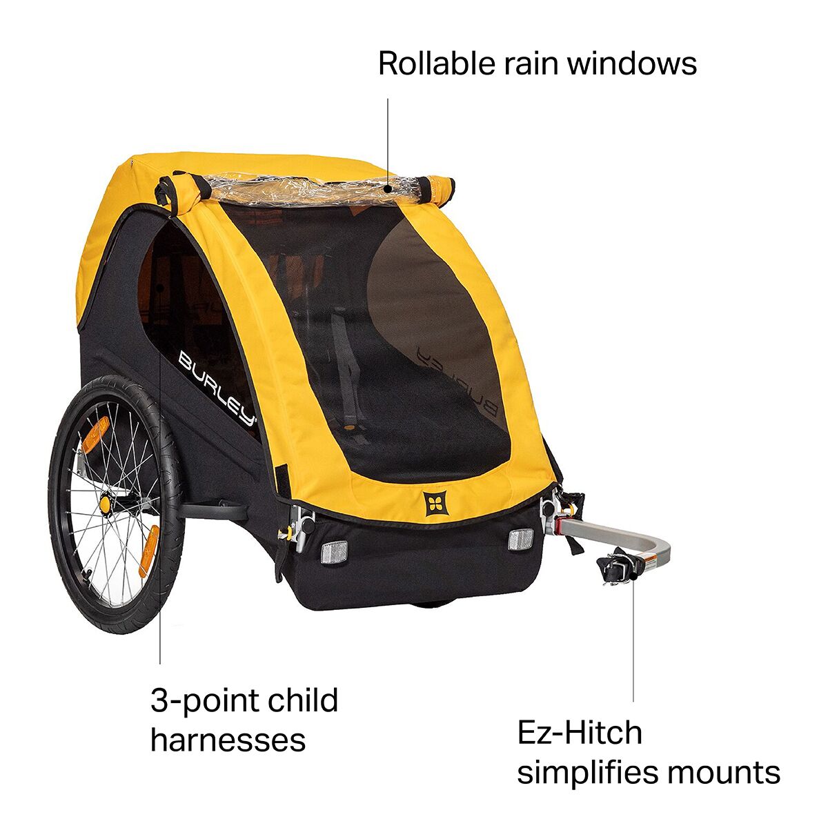 Burley Bee 2-Seat Bike Trailer - Kids