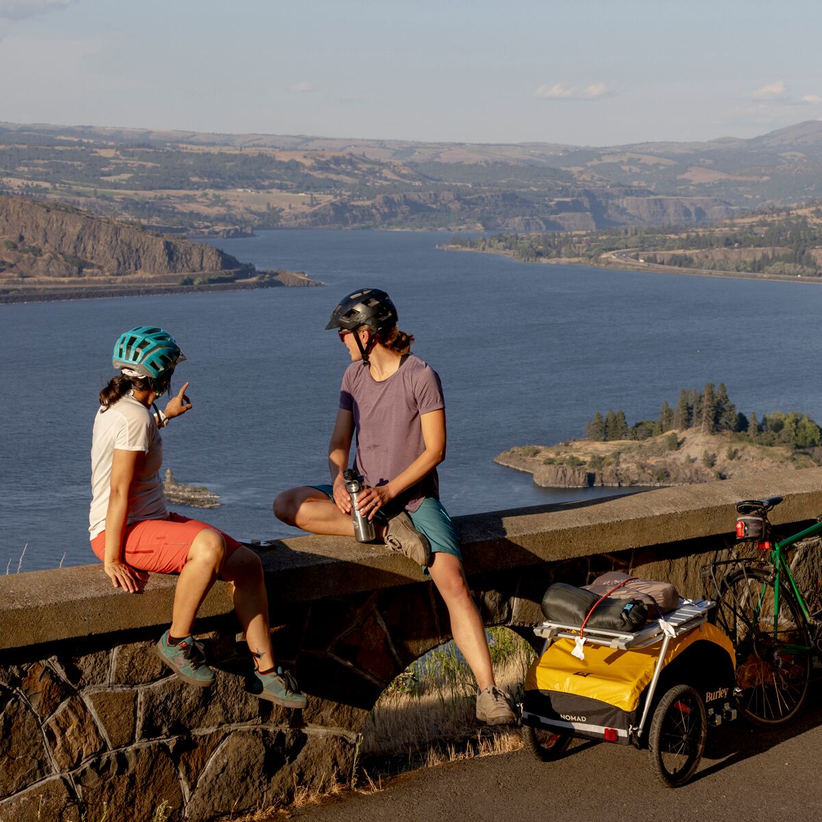 Burley Nomad Touring Cargo Bike Trailer - Bike