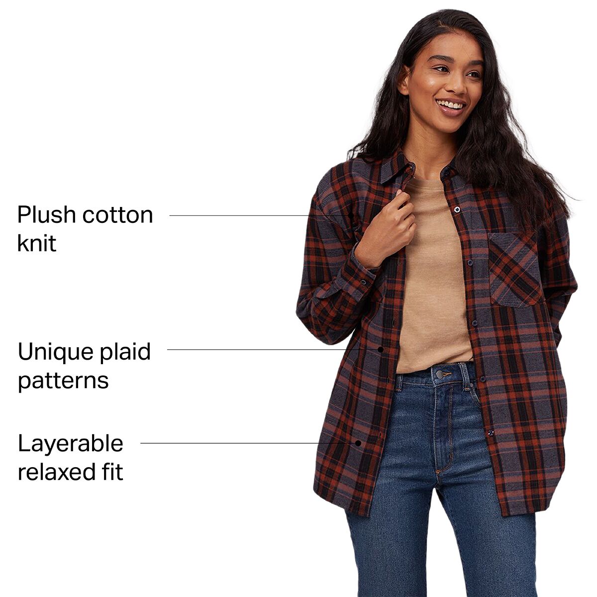 Basin and Range Plaid Flannel Shirt - Past Season - Women's - Clothing