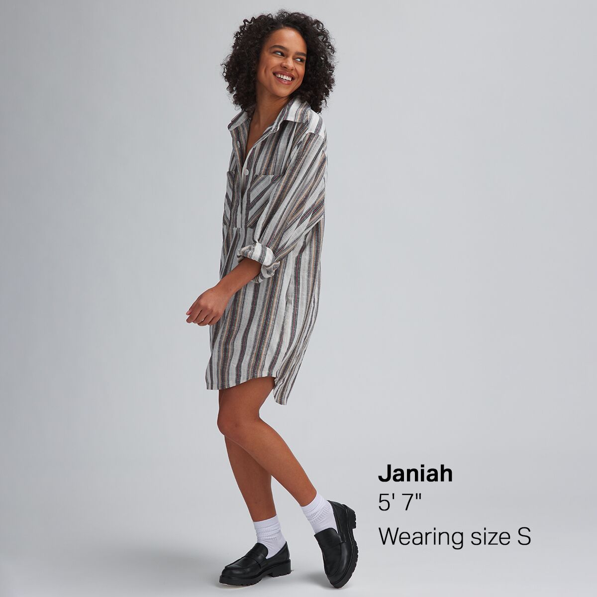 Basin and Range Cotton Poplin Stripe Shirt Dress - Past Season - Women ...