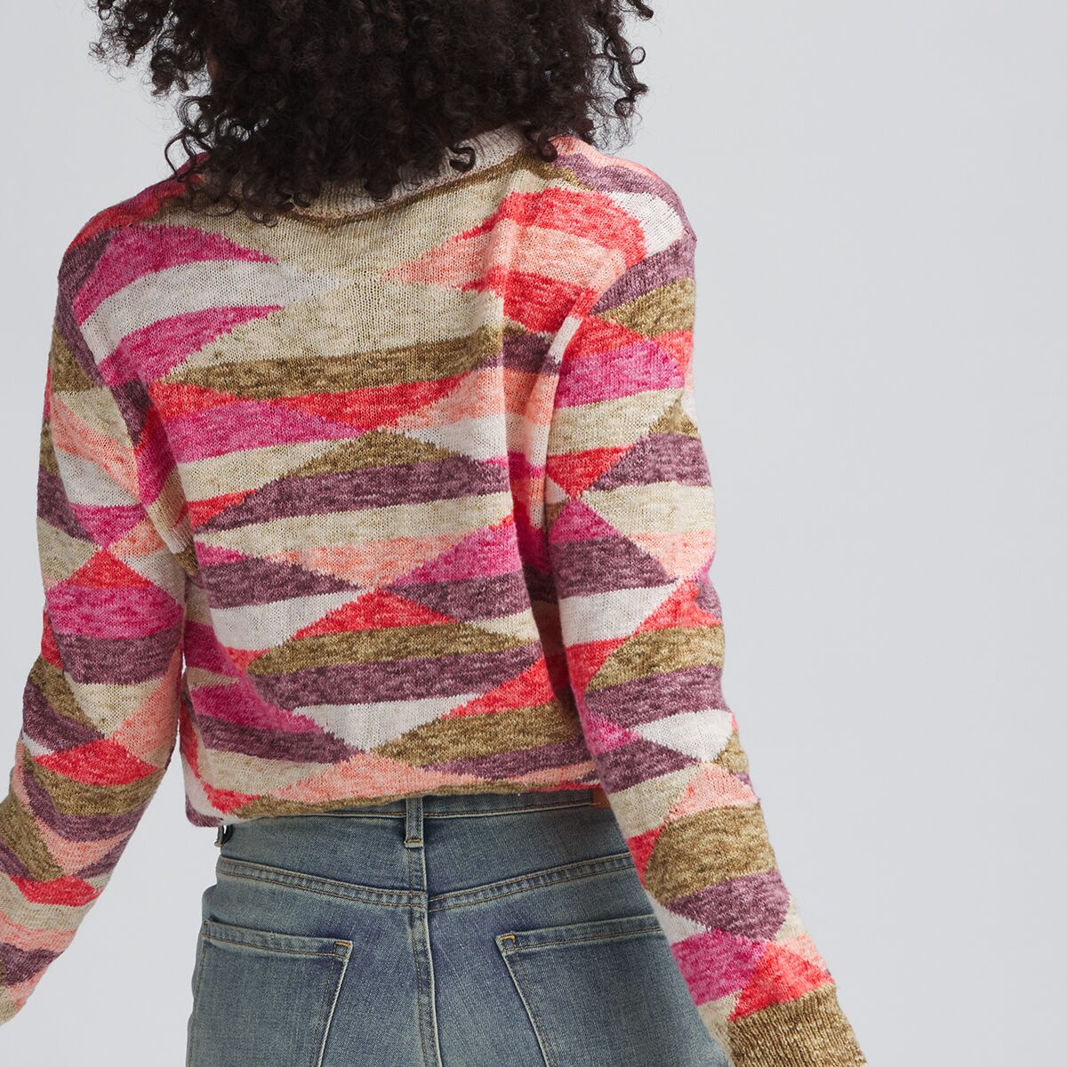 Basin and Range Diamond Pattern Crewneck Sweater - Past Season - Women ...