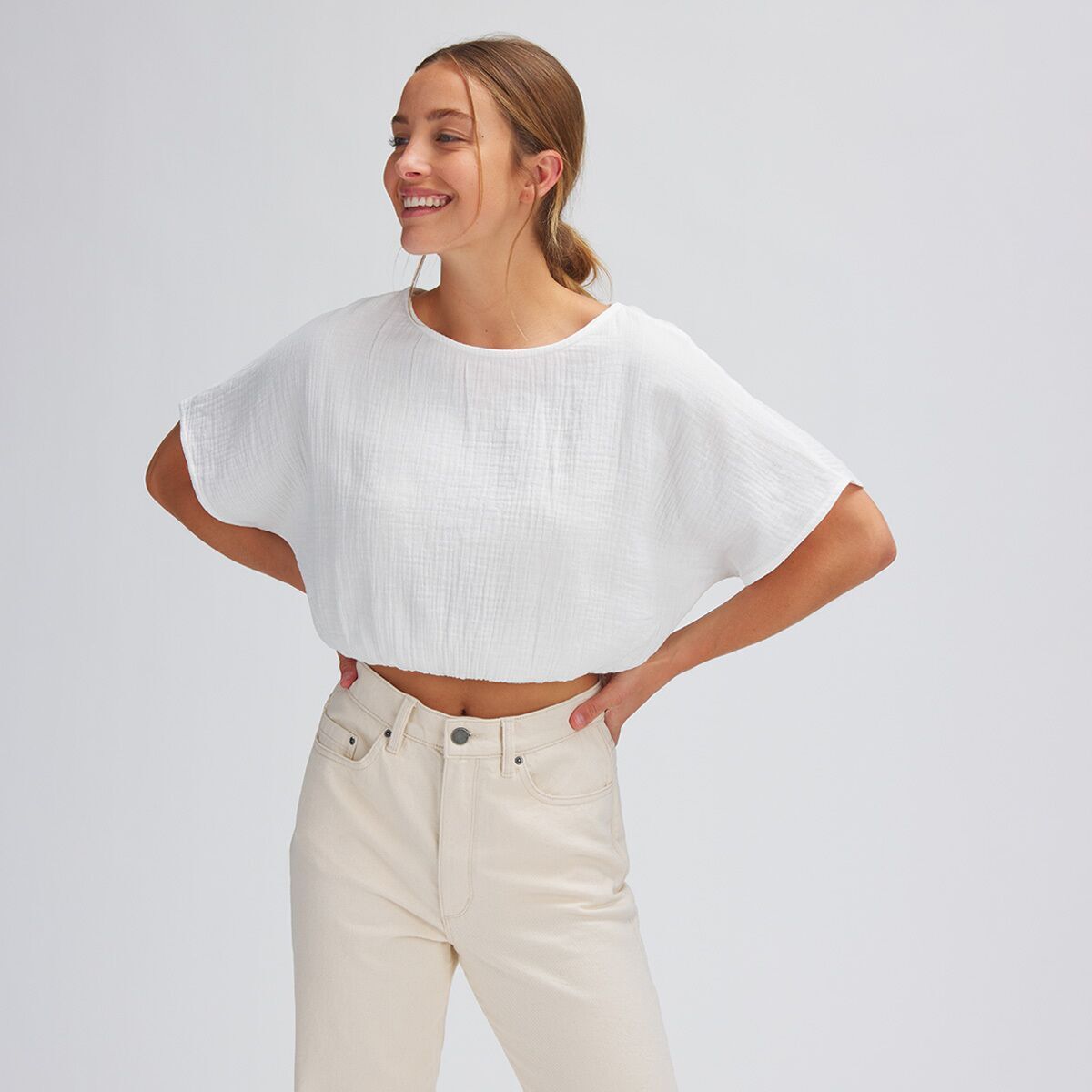Basin and Range Cotton Gauze Short-Sleeve Top - Past Season - Women's ...