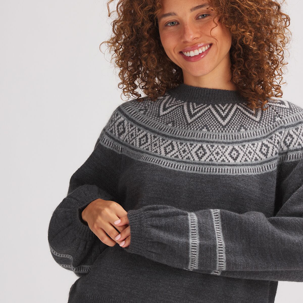 Basin and Range Geo Fair Isle Crewneck Sweater - Women's - Clothing