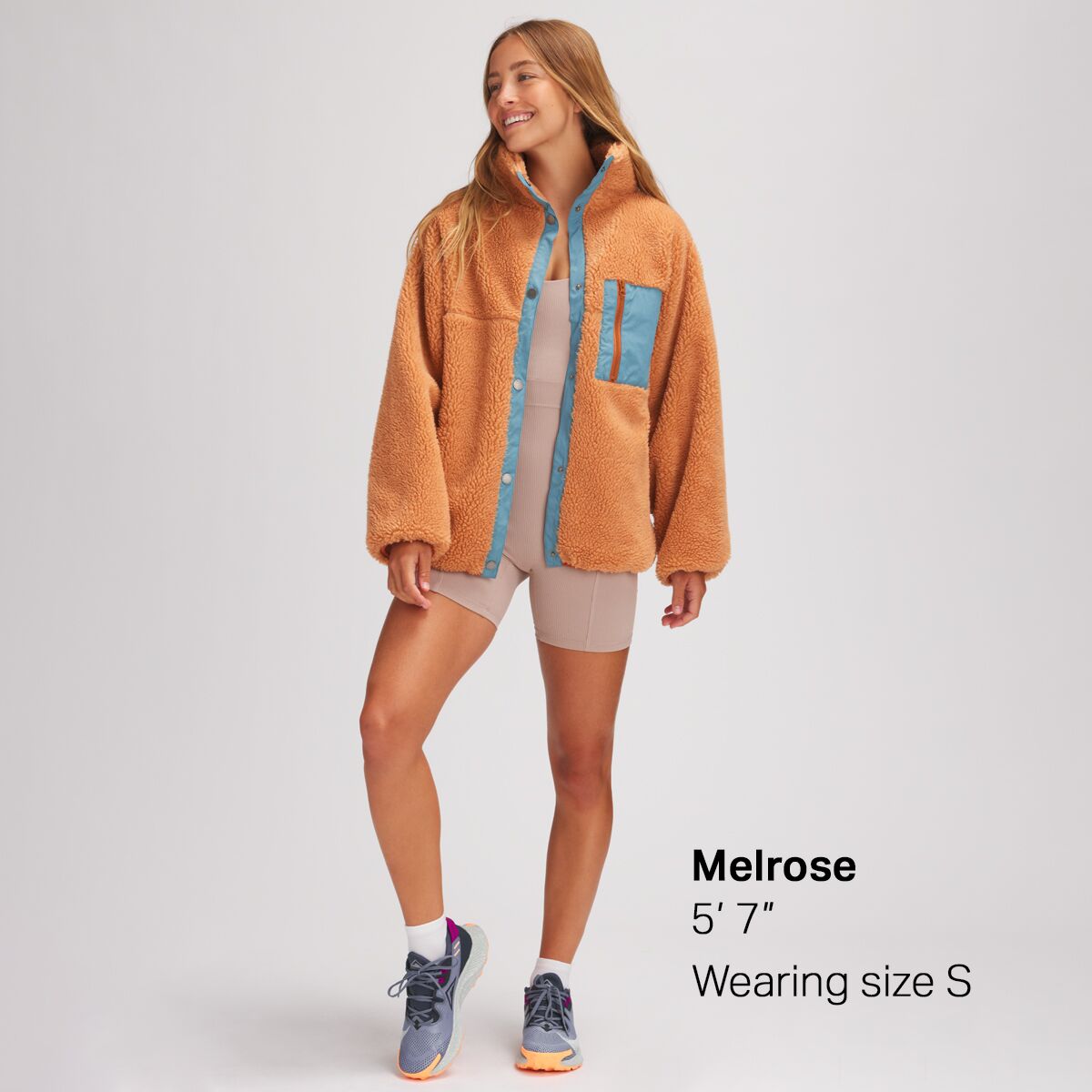 Basin and Range Mixed Fabric Sherpa Jacket - Women's - Clothing