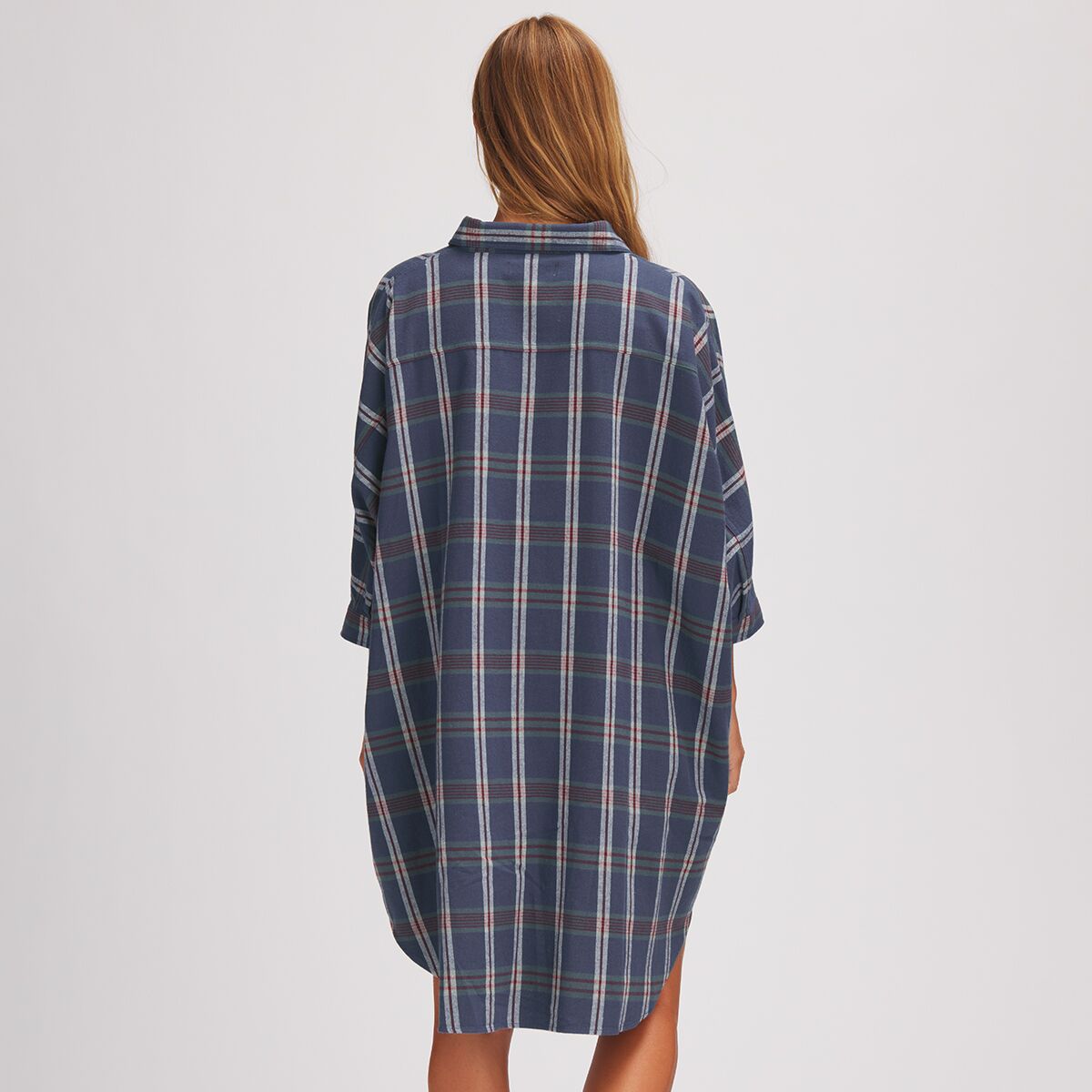 Basin and Range Plaid Flannel Shirt Dress - Women's - Clothing