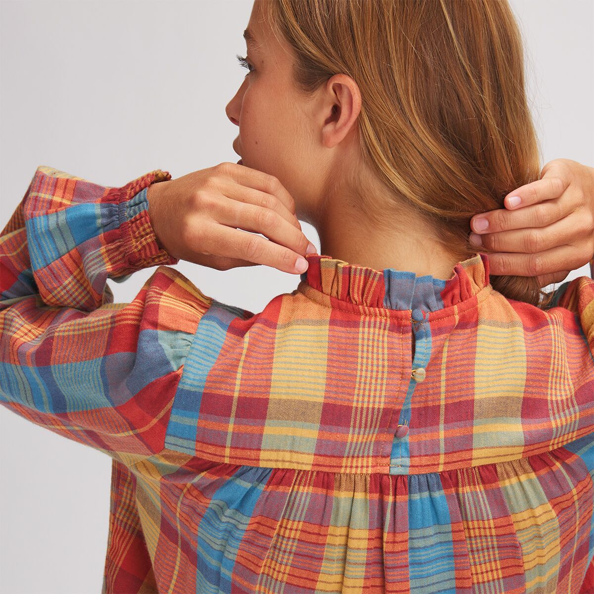 Basin and Range Plaid Yoke Shirt - Women's - Clothing
