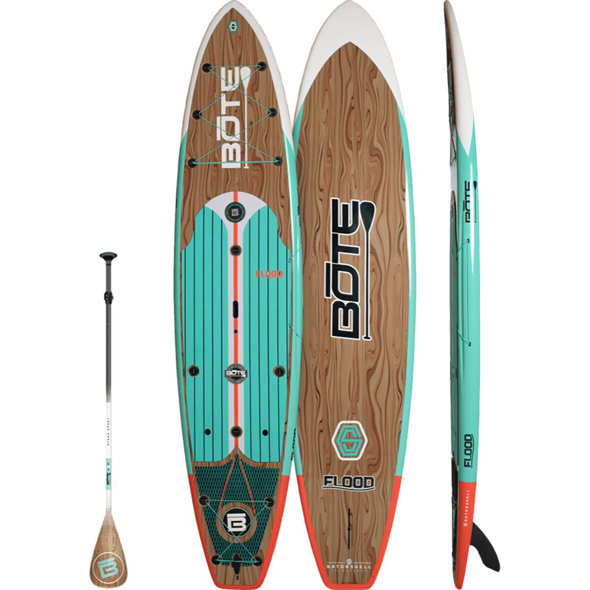 BOTE Flood Gatorshell 12ft Stand-Up Paddleboard - Paddle