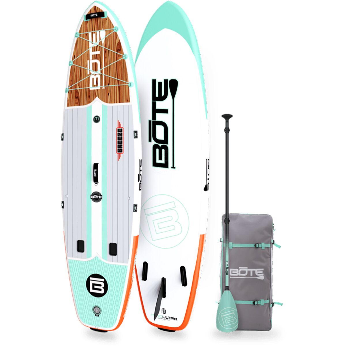 BOTE Breeze Aero 10ft 8in Inflatable Stand-Up Paddleboard - Paddle