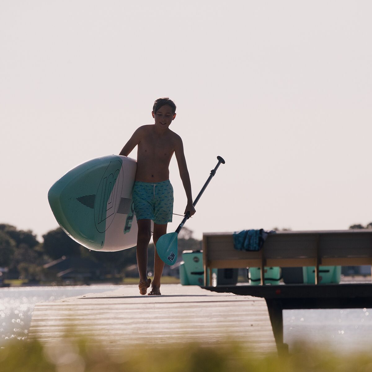 BOTE FLOW Aero Stand-Up Paddleboard - Paddle