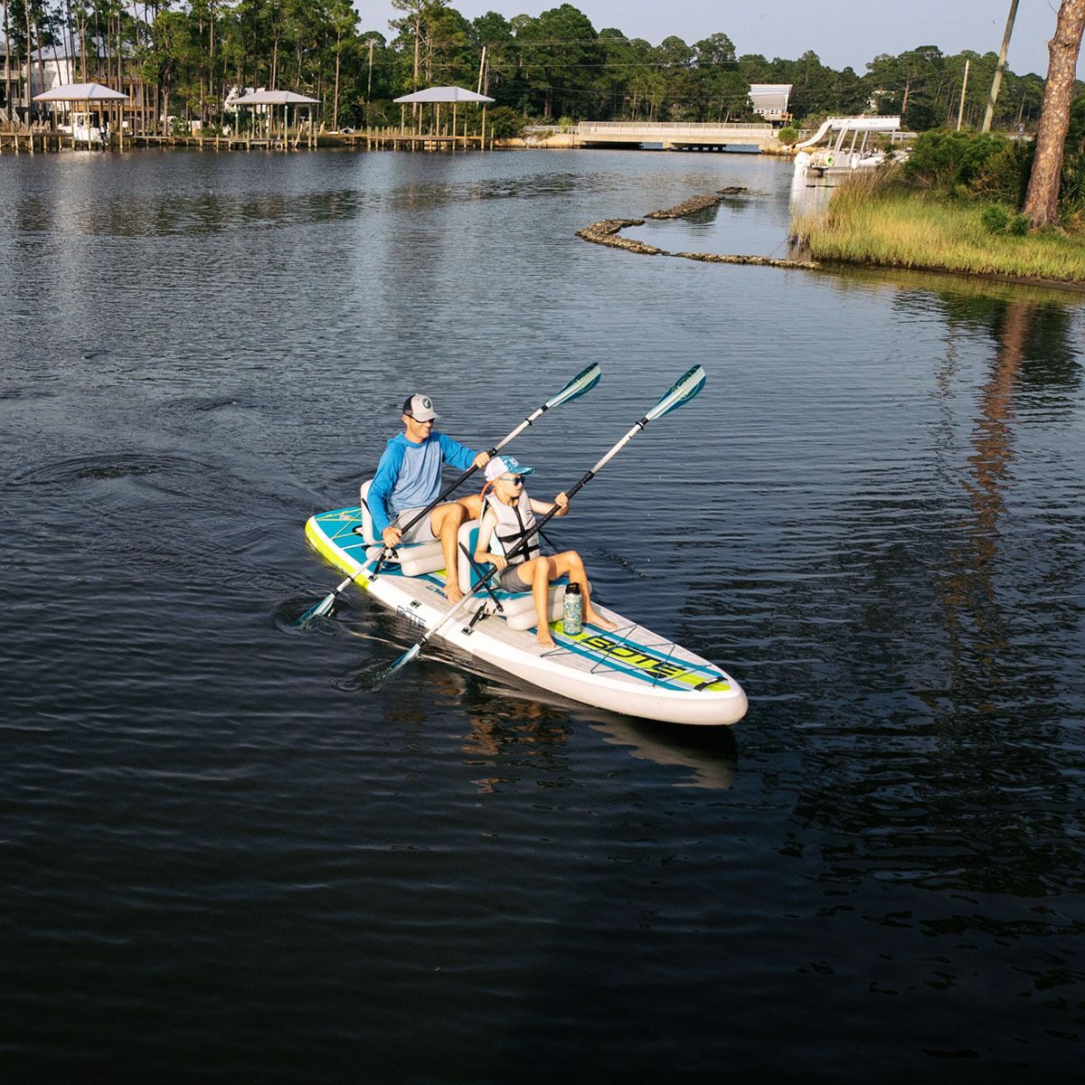 BOTE LowRider Aero Tandem Inflatable Stand-Up Paddleboard - Paddle