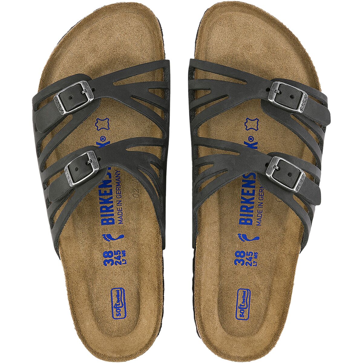 Birkenstock Granada Soft Footbed Leather Narrow Sandal - Women's - Footwear