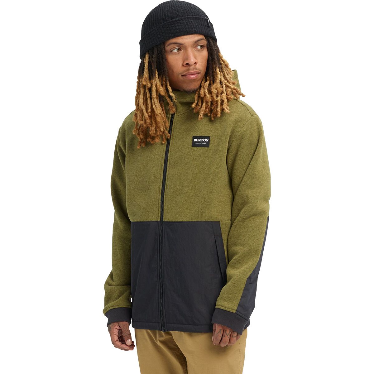 Burton Hayrider Sweater Fleece Hooded Jacket - Men's | Backcountry.com