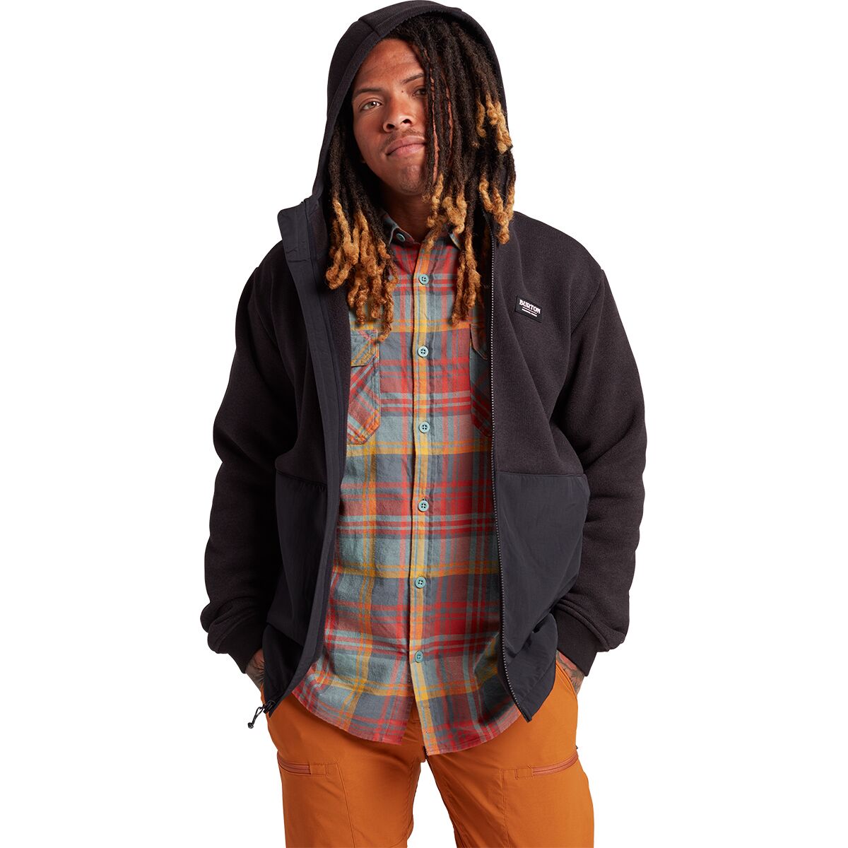 Burton Hayrider Sweater Fleece Hooded Jacket - Men's - Clothing