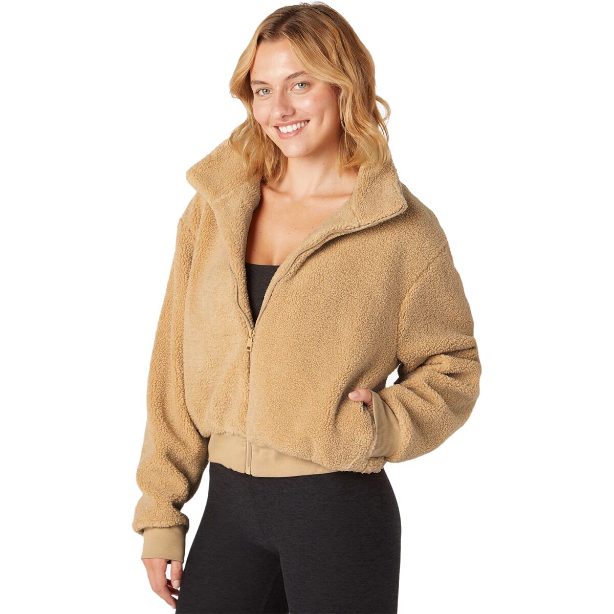 Beyond Yoga Brave The Elements Sherpa Bomber Jacket - Women's - Clothing