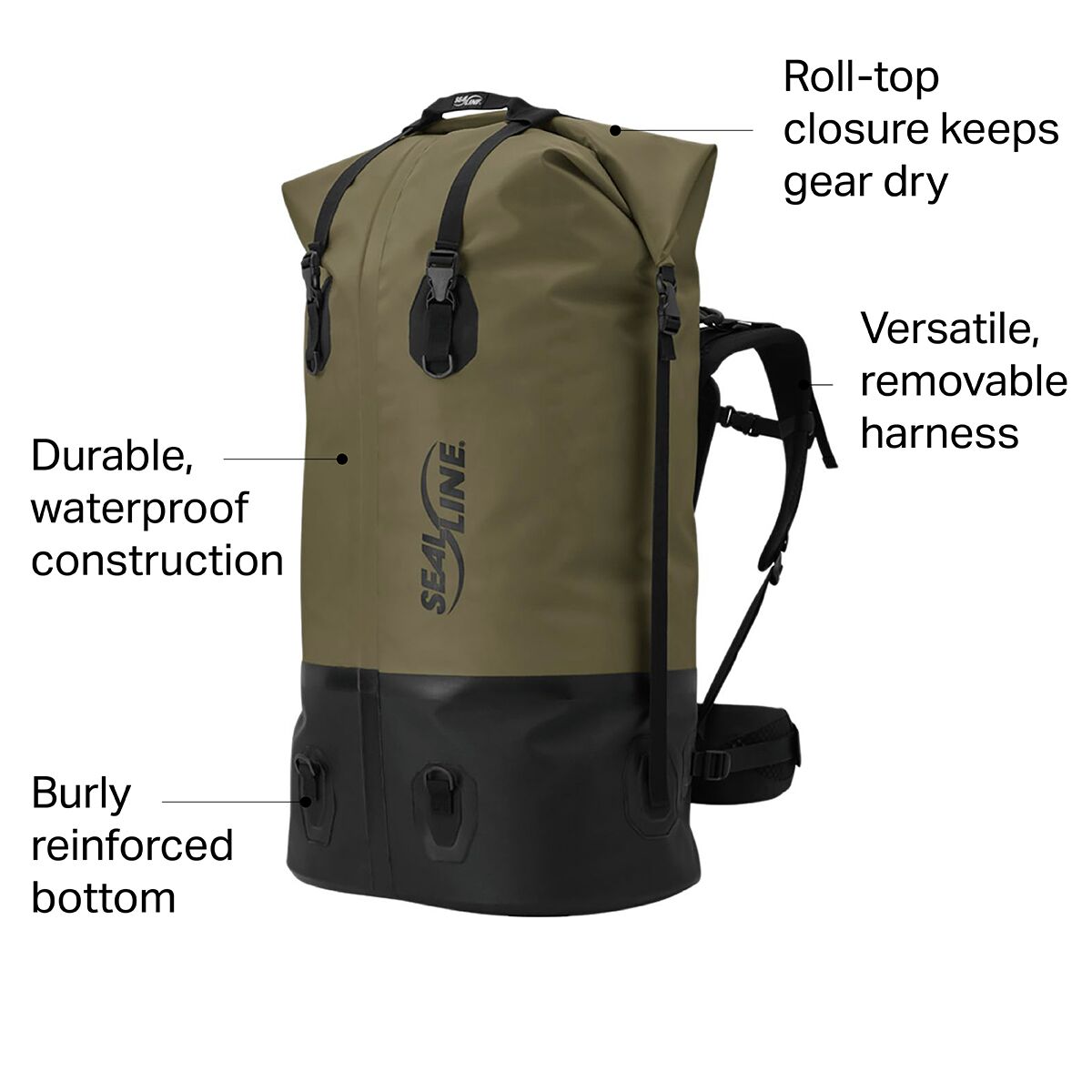 SealLine Pro 70-120L Dry Pack - Paddle