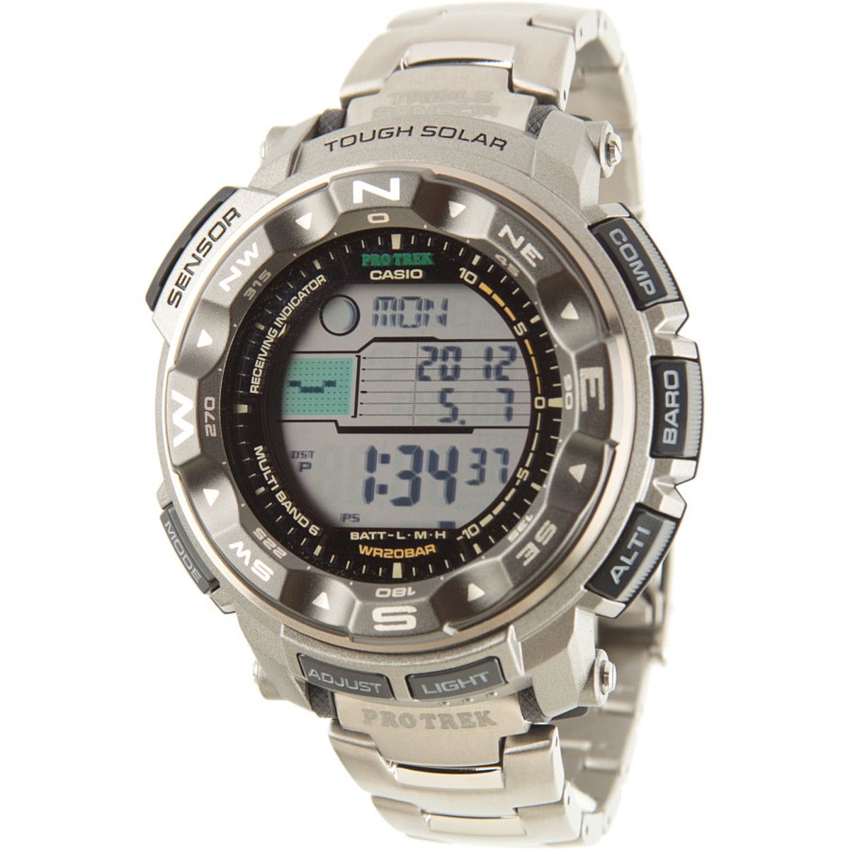 Casio Protrek PRW2500T-7 Triple Sensor Altimeter Watch - Training