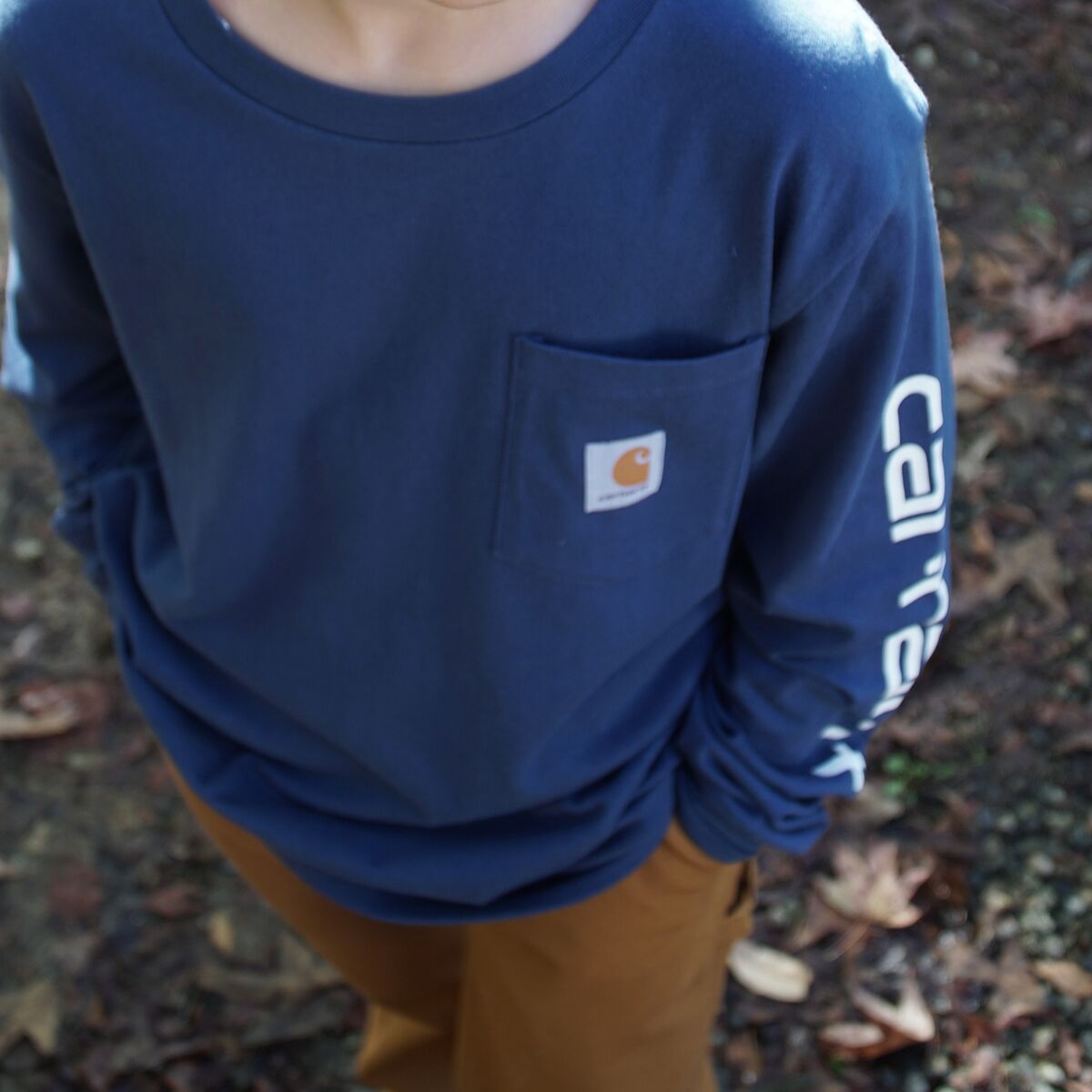 Carhartt Pocket Logo Long-Sleeve T-Shirt - Boys' - Kids