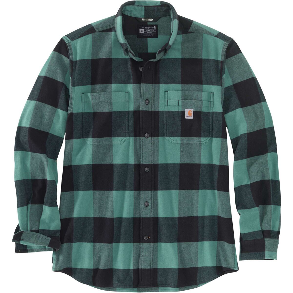 Carhartt Rugged Flex Relaxed Fit MW Flannel LS Plaid Shirt - Men's ...