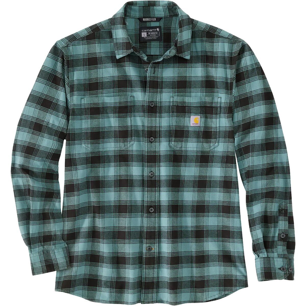 Carhartt Rugged Flex RF MW Flannel Long-Sleeve Plaid Shirt - Men's ...
