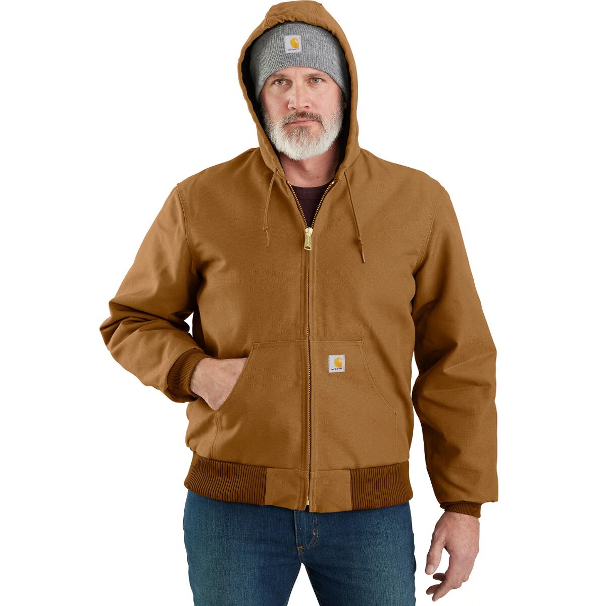 Carhartt J140 Loose Firm Duck Ins Flannel-Lined Active Jacket - Men's ...