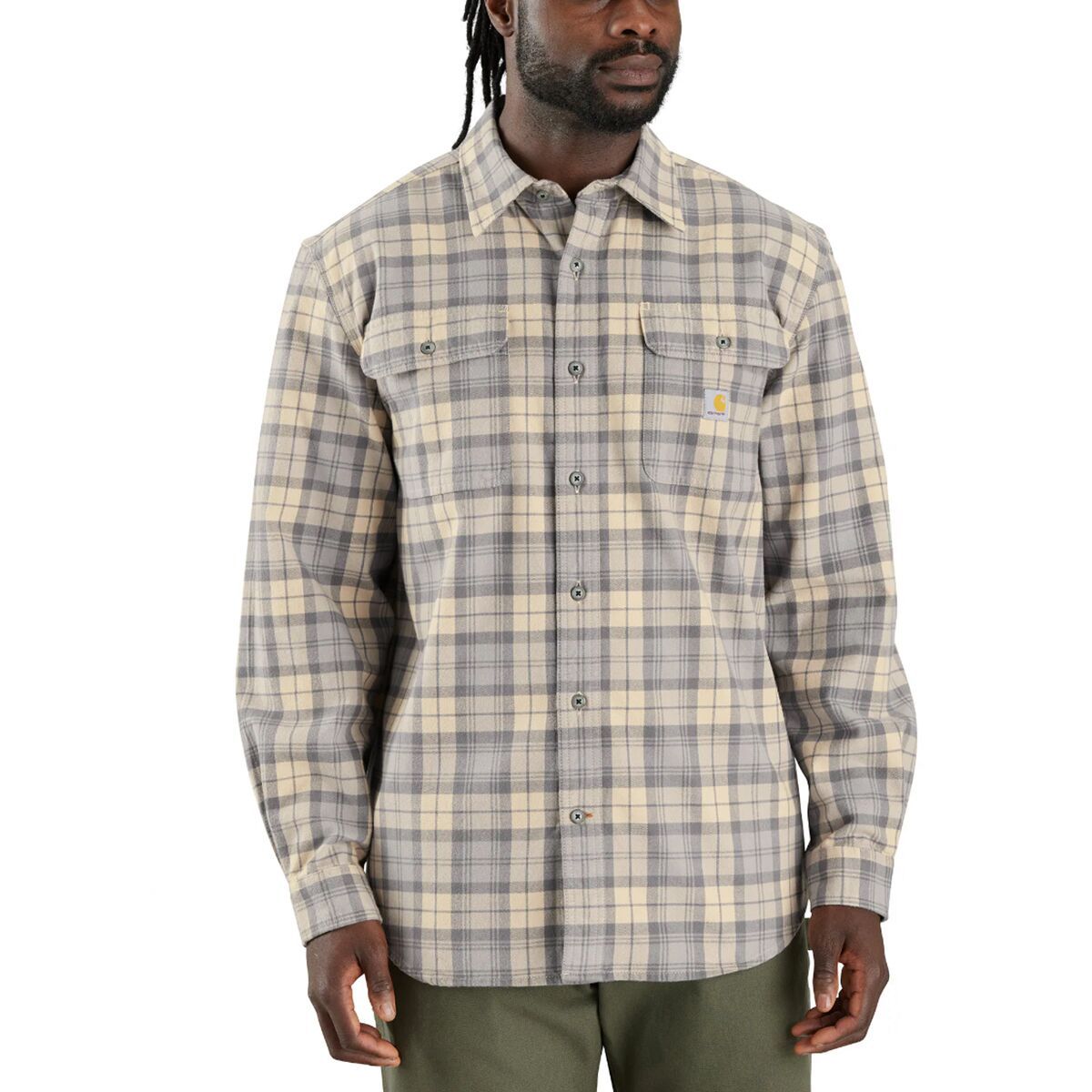 Carhartt Loose Fit HW Flannel Long-Sleeve Plaid Shirt - Men's - Clothing