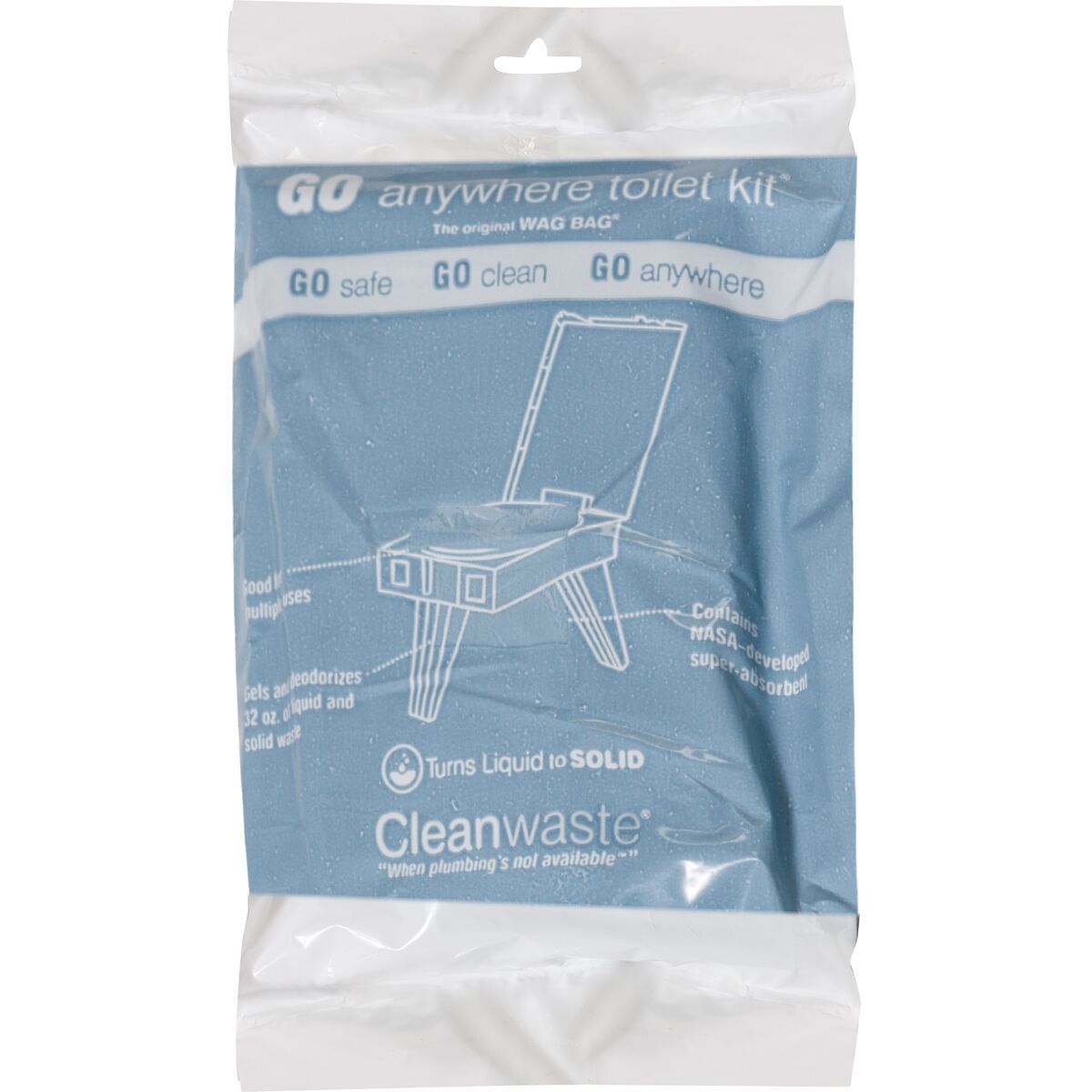 Cleanwaste Go Anywhere Toilet Kit - 12-Pack - Hike & Camp