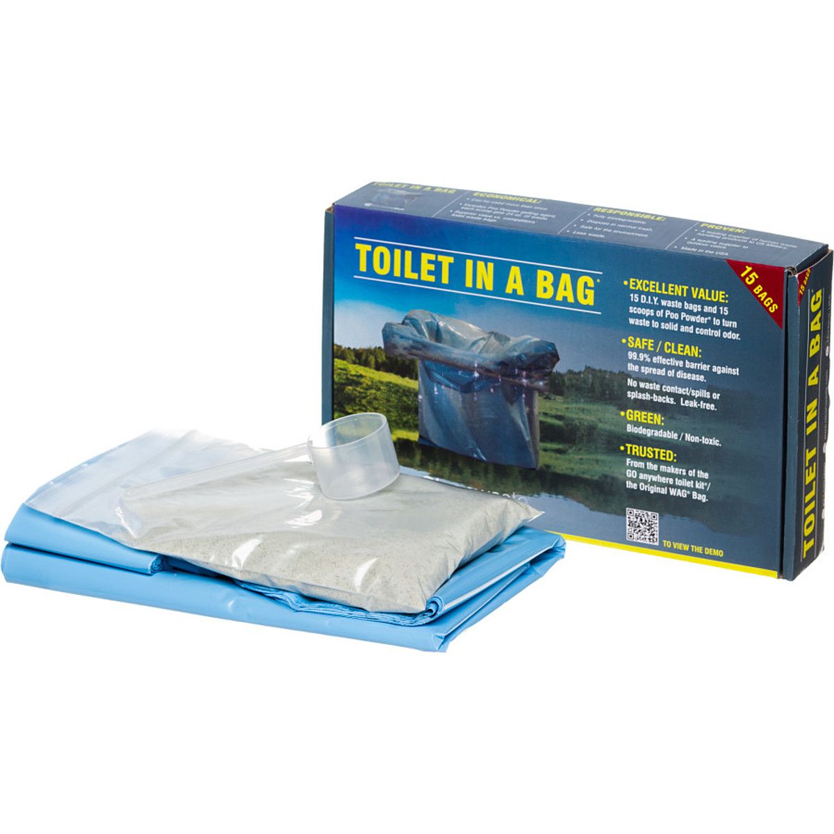Cleanwaste Toilet In A Bag - 15 Pack - Hike & Camp