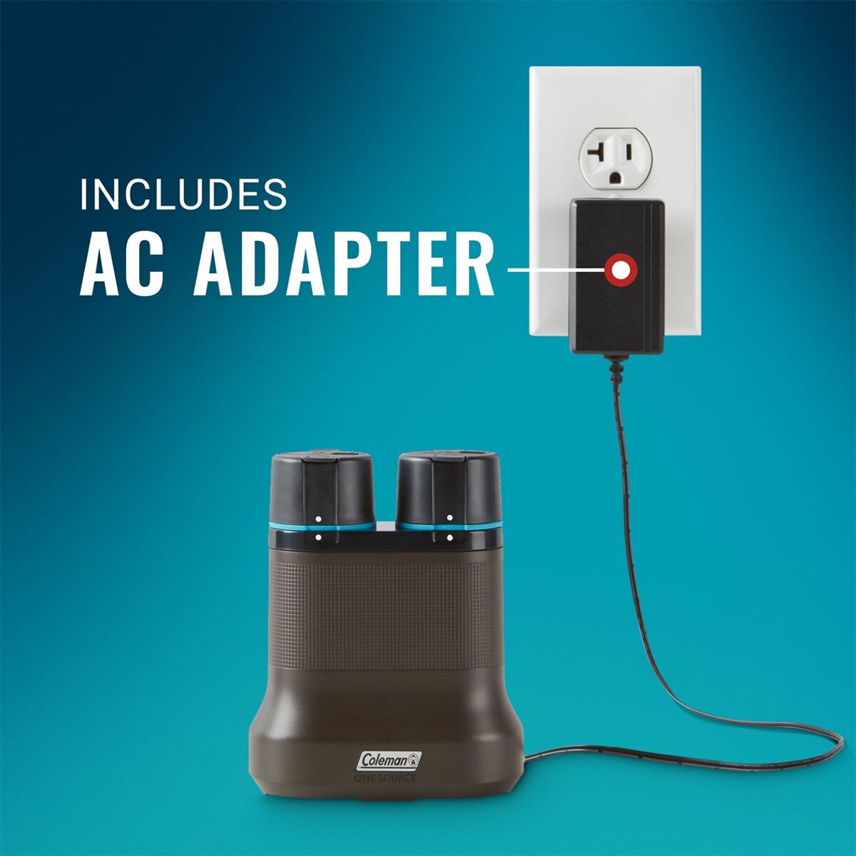 Coleman OneSource 2-Port Quick-Charging Station + Battery - 2-Pack ...